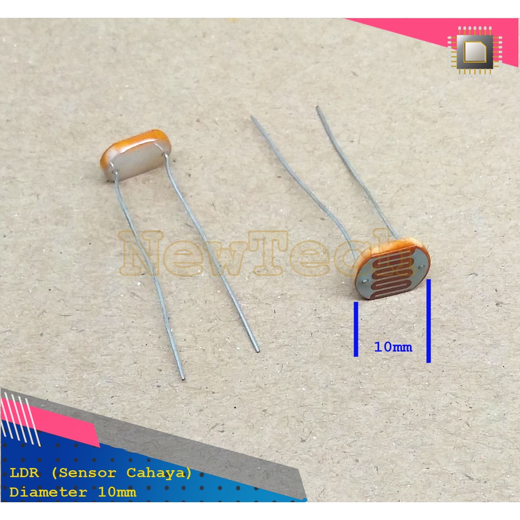 Jual LDR Photo Resistor Photoresistor Sensor Cahaya Besar 10mm 10 mm ...
