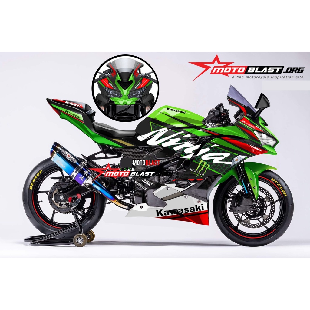 Jual Decal Stiker Motoblast NINJA ZX25R LIVERY SPORTY WSBK FULL BODY ...