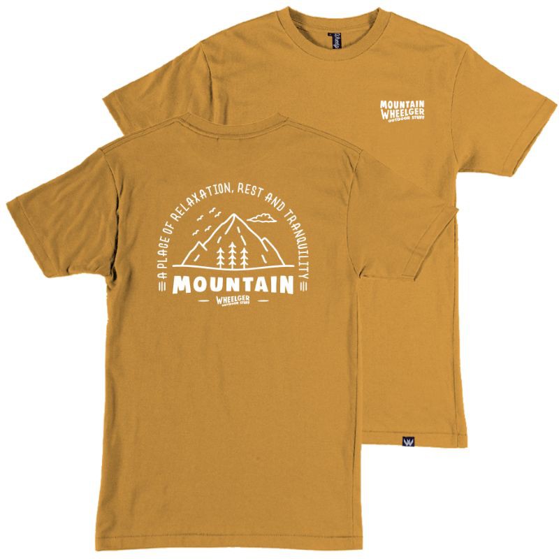 Jual Wheelger Mountain Tshirt - Yellow & Black (KAOS GUNUNG) | Shopee ...