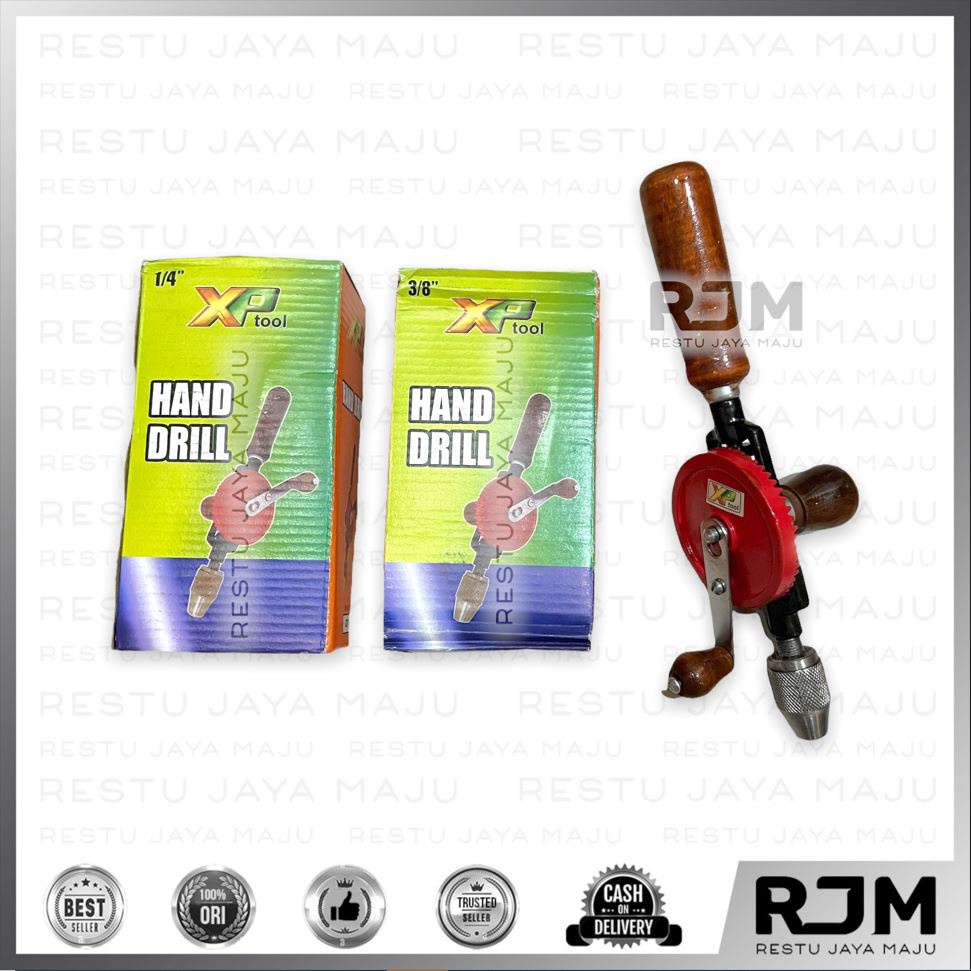 Jual XP TOOL Bor Tangan Manual 1/4 3/8 inch XPTOOL Hand Drill | Shopee ...