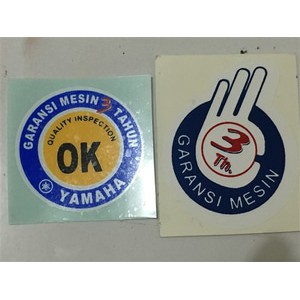 Jual Stiker Oke 3 Tahun Yamaha - Stiker Oke Yamaha - sticker ok yamaha ...