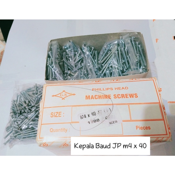 Jual BAUT JP M04 X 8 10 20 25 30 35 40 50 60 ( BAUD DRAT HALUS DIA 4 MM ...