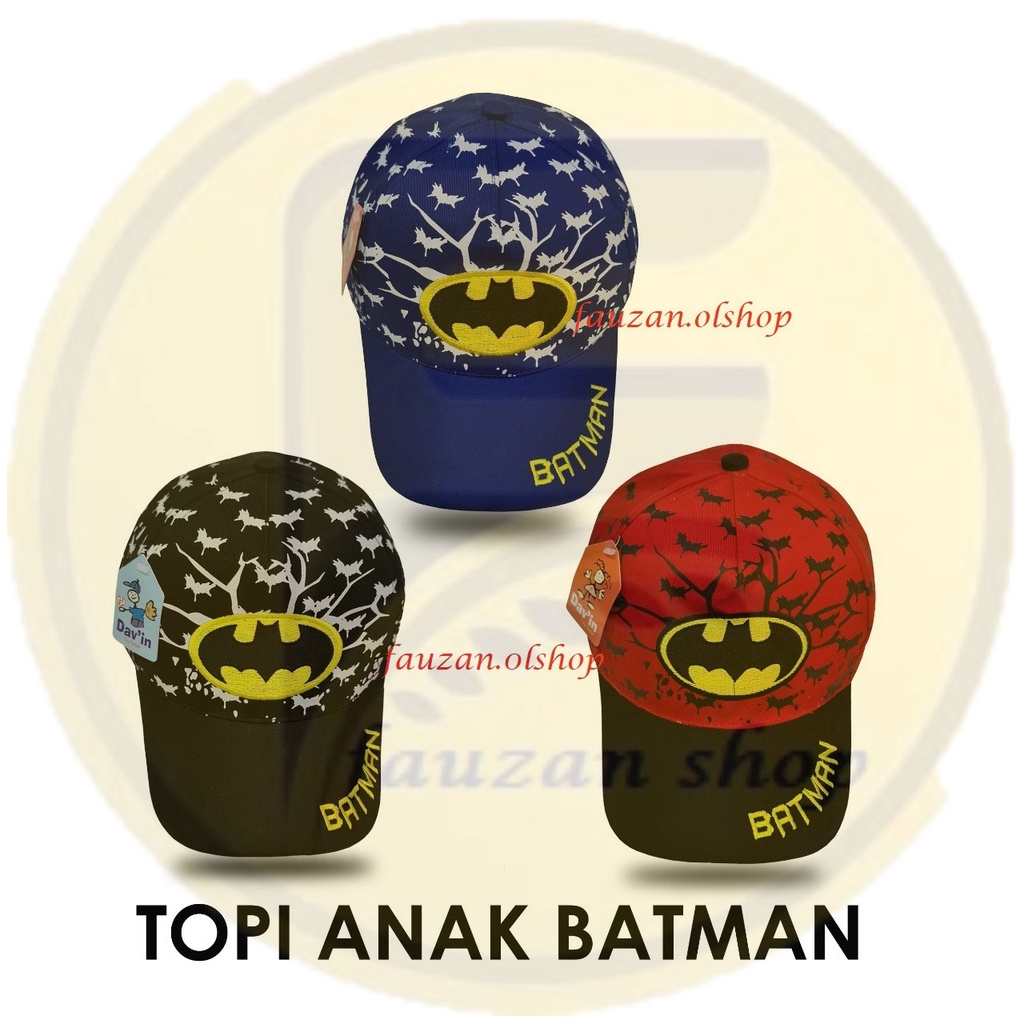 Jual FS. TOPI KARAKTER ANAK MOTIF LAMBANG BATMAN TERBARU | Shopee Indonesia