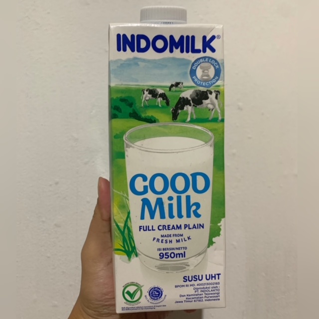 Jual Indomilk UHT Good Milk Full Cream Plain 1 Liter | Shopee Indonesia