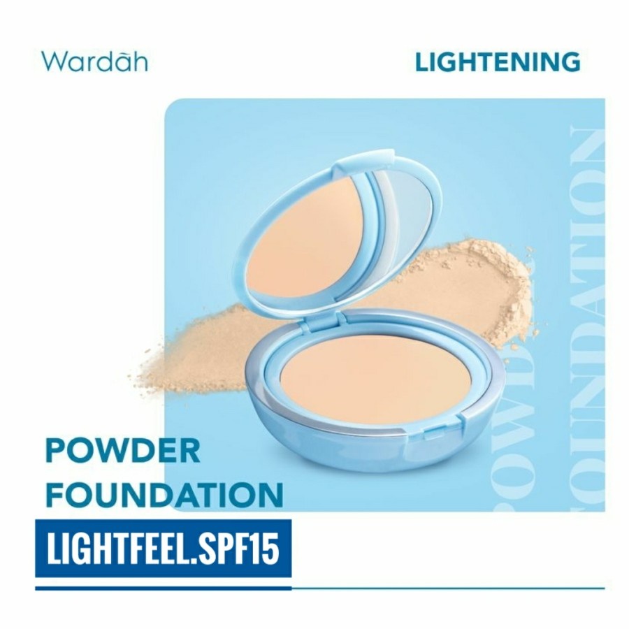 Jual WARDAH LIGHTENING POWDER FOUNDATION SPF 15 LIGHT FEEL 12gr ...