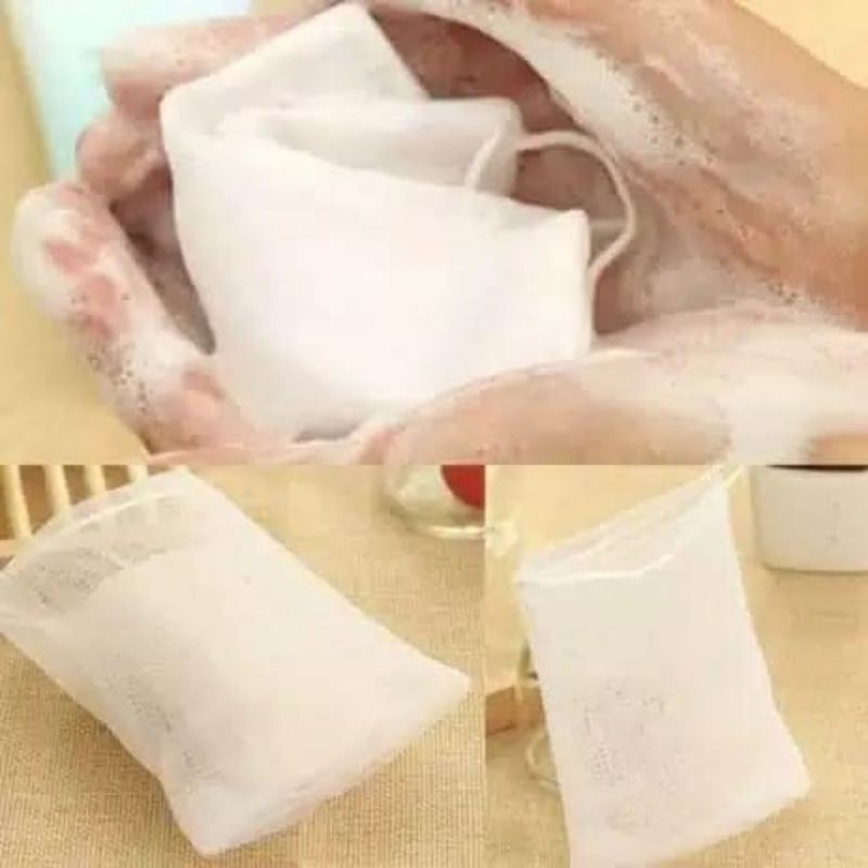 Jual VIRALKAN85 JARING sikat mandi foaming soap net kantong busa halus ...