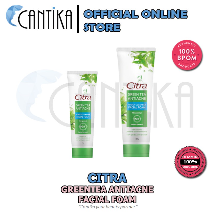 Jual PROMO Citra Greentea Anti Acne Face Wash | Shopee Indonesia