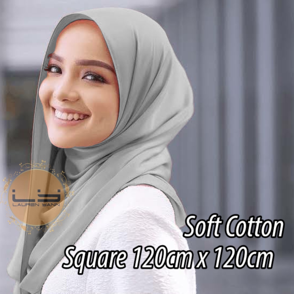 Jual LY ELYE FASHION - JILBAB POLOS BESAR 120x120 SEGI EMPAT PREMIUM ...