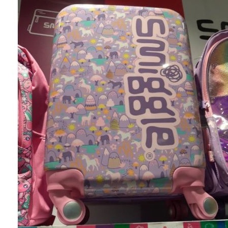 Jual Smiggle Trolley four wheel beam lilac travel trolley koper ...