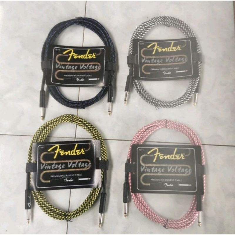 Jual kabel jack gitar 3 meter fender | Shopee Indonesia
