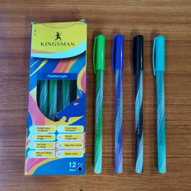 Jual Pen Pulpen Ulir Murah Kingsman (1 lusin) | Shopee Indonesia