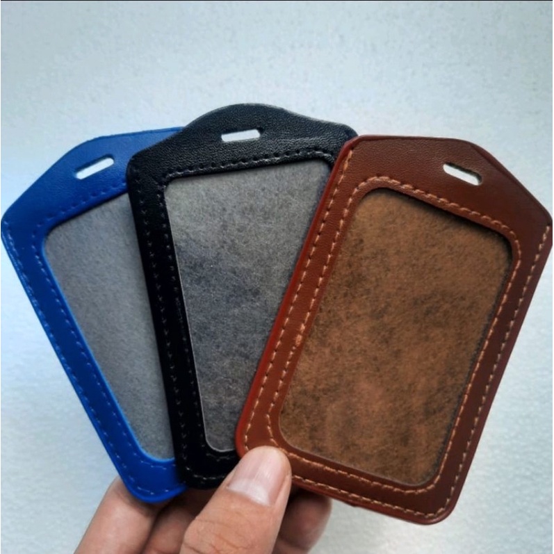 Jual Holder kulit / case Id card / tempat id card kulit | Shopee Indonesia