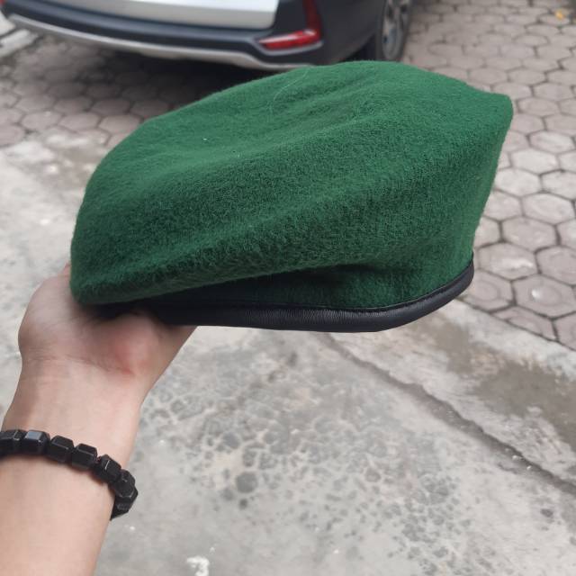 Jual Baret hijau TNI AD STANDARD MILITER /POLRI | Shopee Indonesia