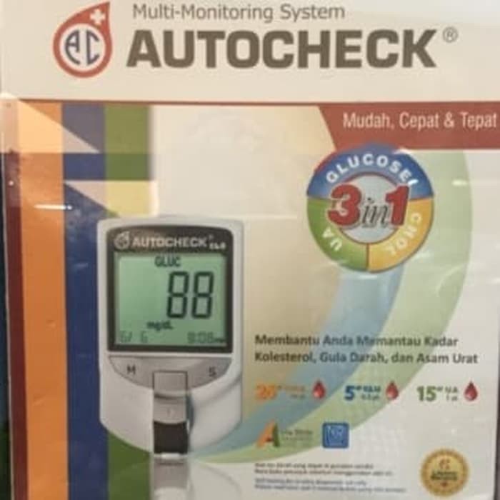 Jual Alat Gula Darah 3in1 AutoCheck | Shopee Indonesia