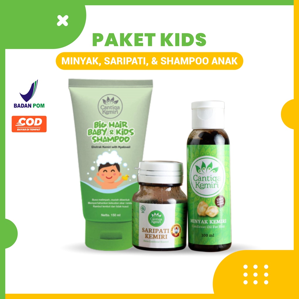 Jual Shampoo bayi anak penumbuh rambut dan minyak kemiri bakar cantiqa ...