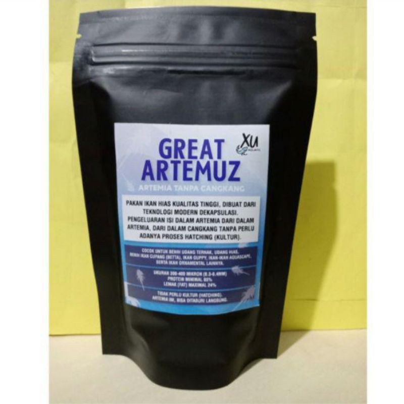 Jual great artemuz artemia decapsulated artemia cyst hatchery feed ...