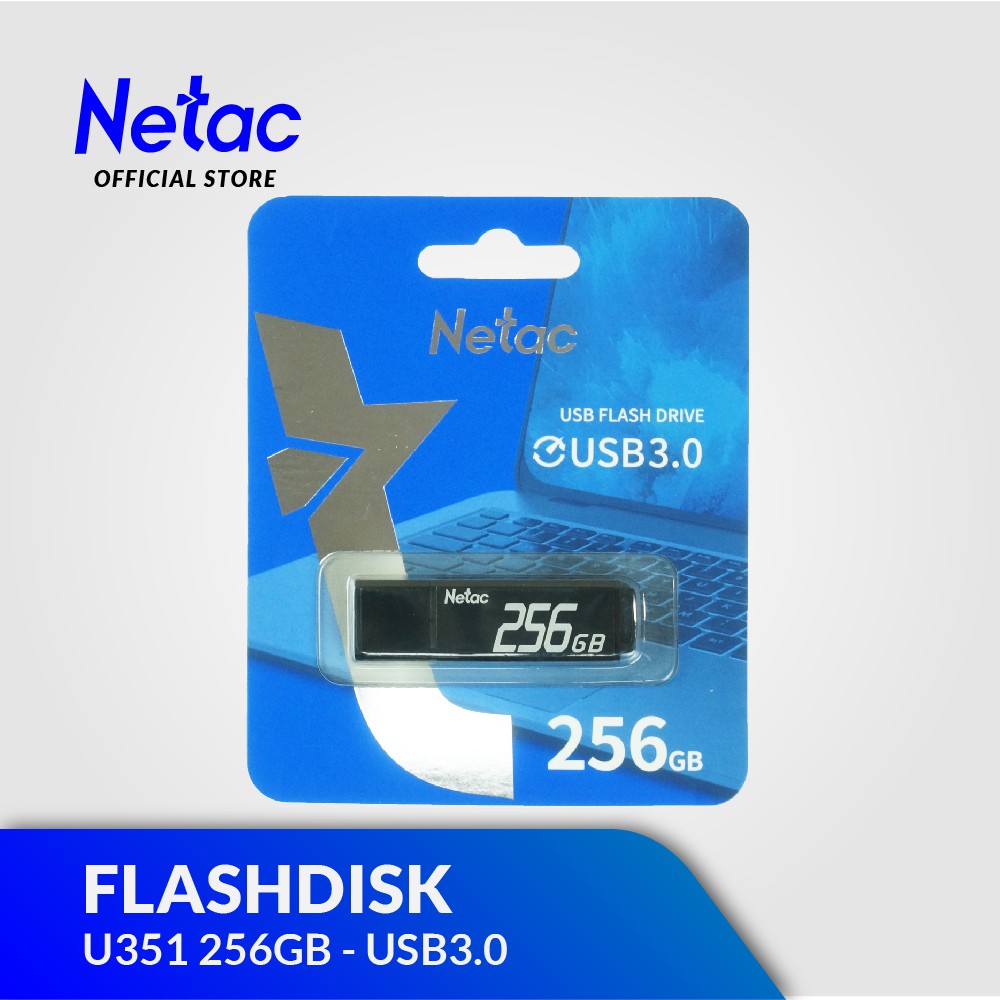 Jual NETAC FLASHDISK U351 256GB USB 3.0 METAL DESIGN | Shopee Indonesia
