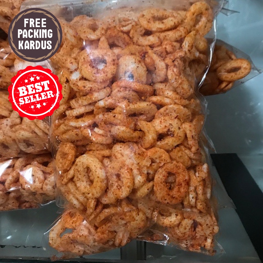 Jual CEMILAN PEDAS RING PEDAS EXTRA PEDAS 125 GRAM JAJANAN SNACK KILOAN ...