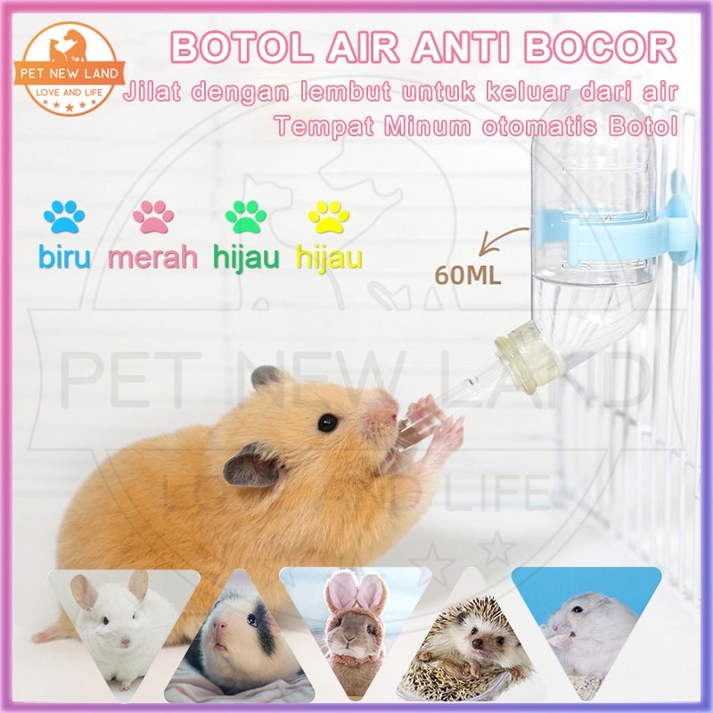 Jual Botol Minum Dot 60ml Hamster Kelinci Landak Marmut Tempat Minum ...