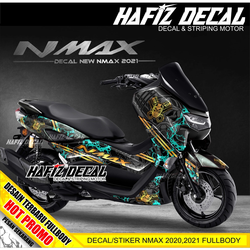 Jual DECAL NMAX HITAM 2021 SUPERMOTO, NMAX SUPERMOTO, STIKER NMAX ...