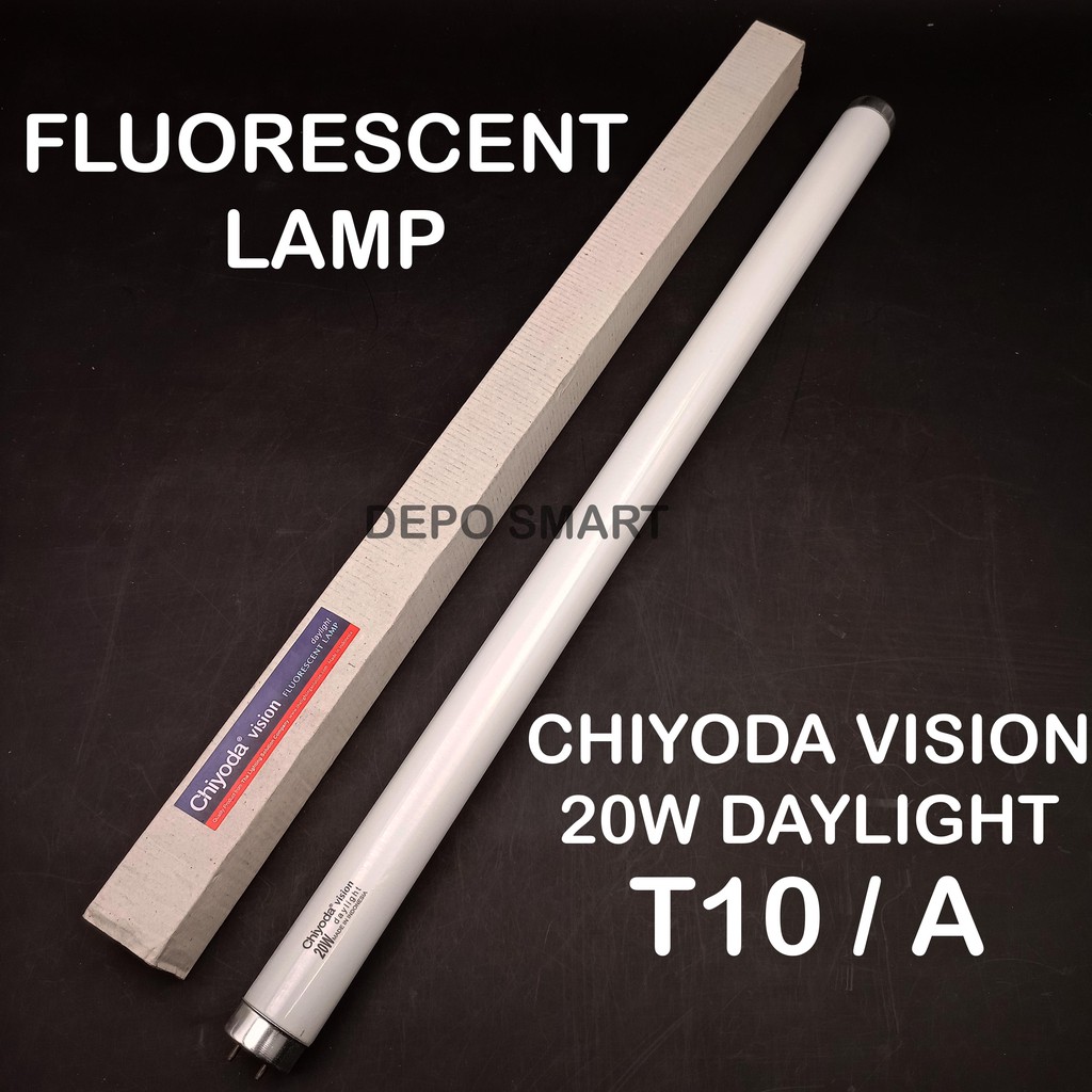 Jual LAMPU TL FLUORESCENT LAMP CHIYODA VISION 20W DAYLIGHT T10 / A ...
