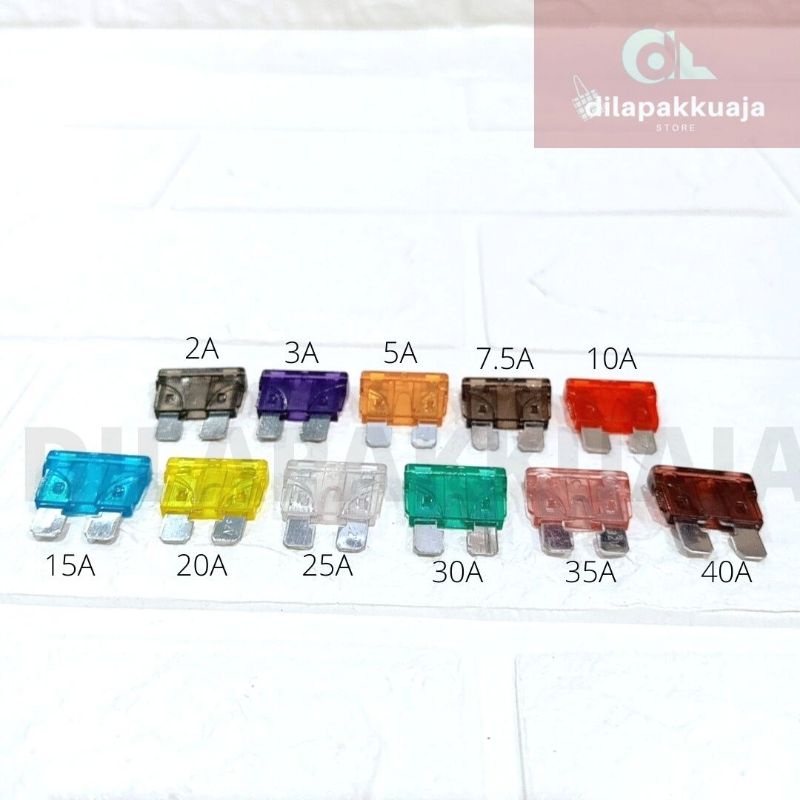Jual Fuse Blade Sekring Tancap Besar 2A 3A 5A 7.5A 10A 15A 20A 25A 30A ...