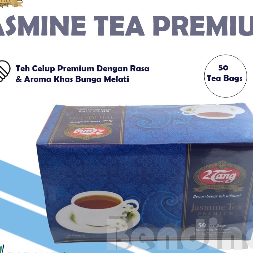 Jual Teh 2Tang Jasmine Tea Premium Box = 50 Pcs - 2 Tang Teh Melati ...