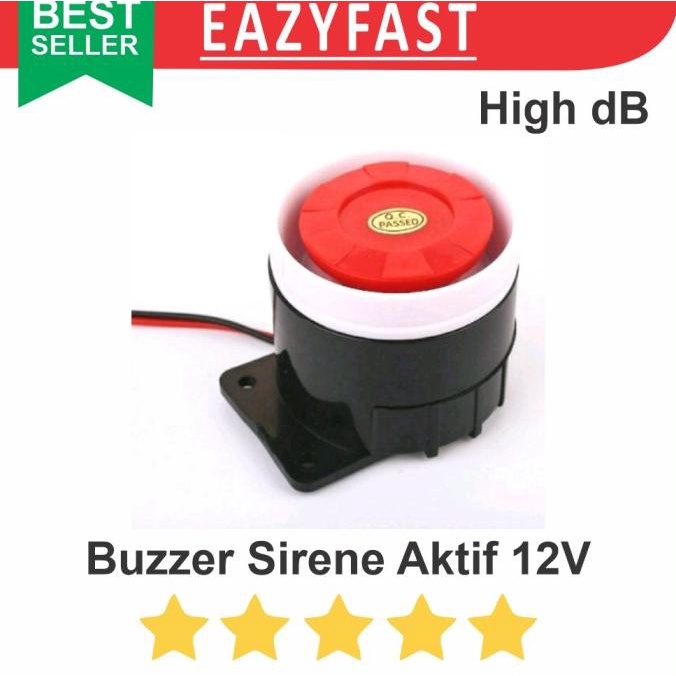 Jual Sirine Alarm 12V High Decibel Buzzer Active Aktif Klakson Motor ...