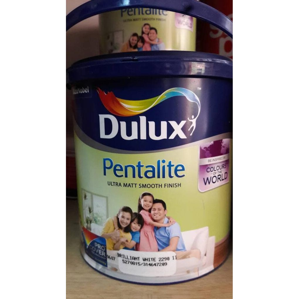 Jual DISKON CAT DULUX PENTALITE BW BRILLIANT WHITE 2290 2.5 LITER AP475 | Shopee Indonesia