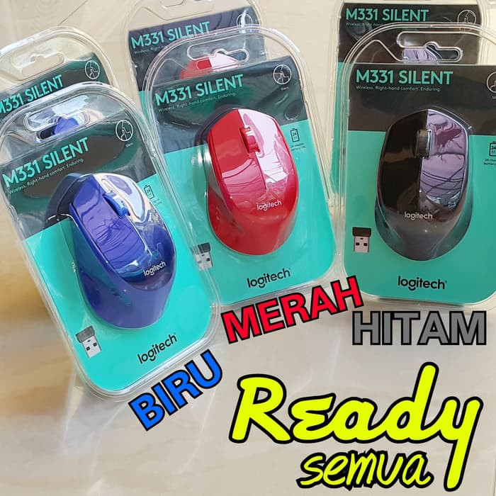 Jual Mouse Wireless Logitech M331 Silent Plus ORIGINAL - Body M280 Retouch - Merah | Shopee ...