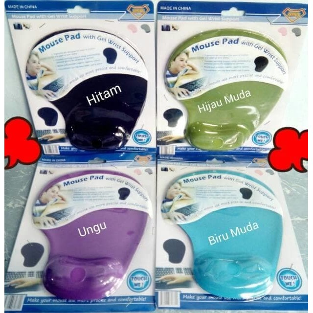 Jual Mouse Pad Bantal Tebal Mousepad Nyaman Bagus Warna With Gel ...