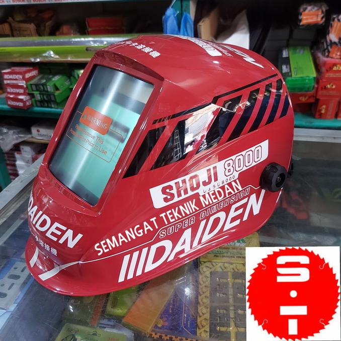 Jual HELM KEDOK LAS OTOMATIS WELDING AUTO DARK FULL FACE SHOJI 8000 ...