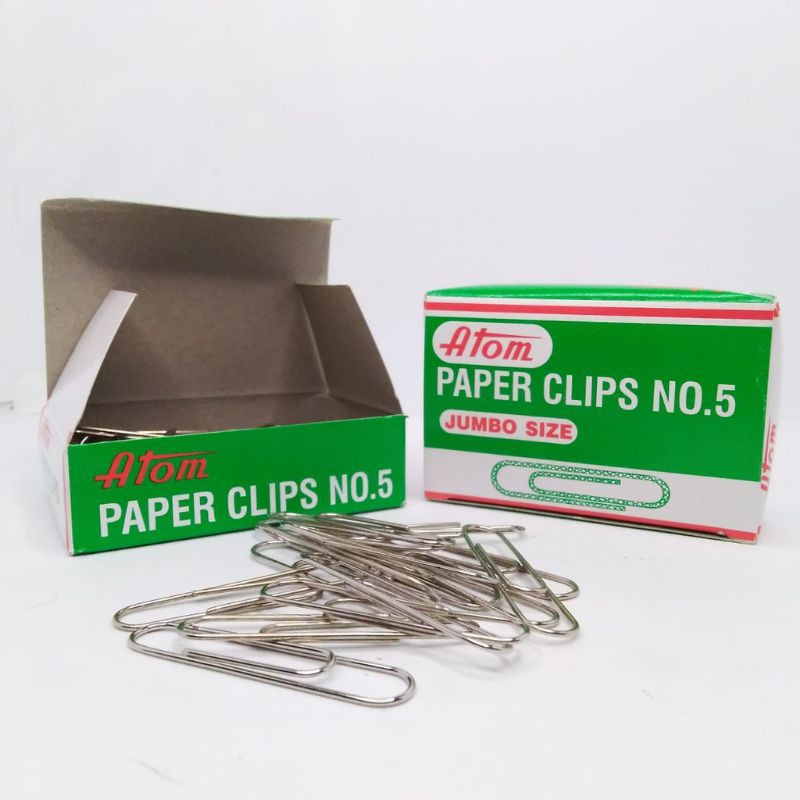 Jual PAPER CLIP ATOM NO.5 PENJEPIT KERTAS | Shopee Indonesia