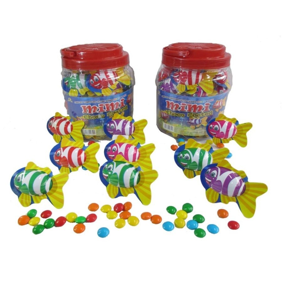 Jual Pusan Mimi Choco Coated Toples (Bentuk Ikan) | Shopee Indonesia