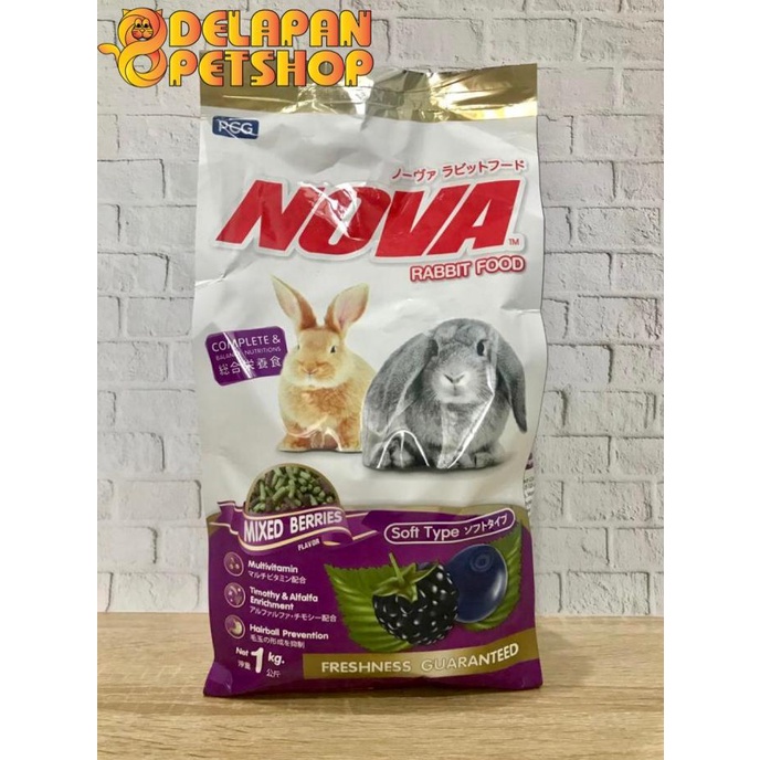 Jual Produk Terbaik] Nova Rabbit Food Mixed Berries Flavor 1 Kg ...