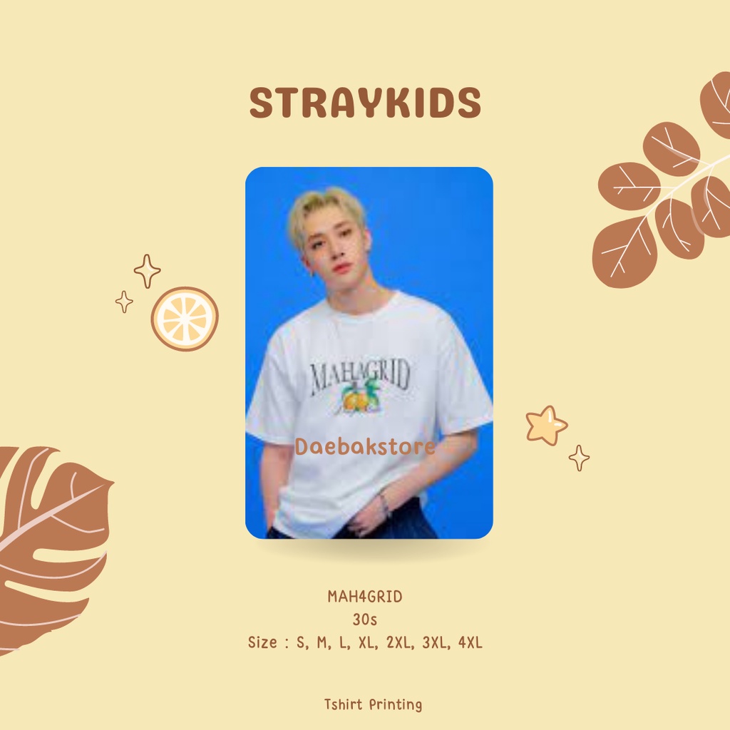 Jual Kaos Kpop Bang Chan straykids Lemon Tree Mah4gridd Sablon | Shopee ...
