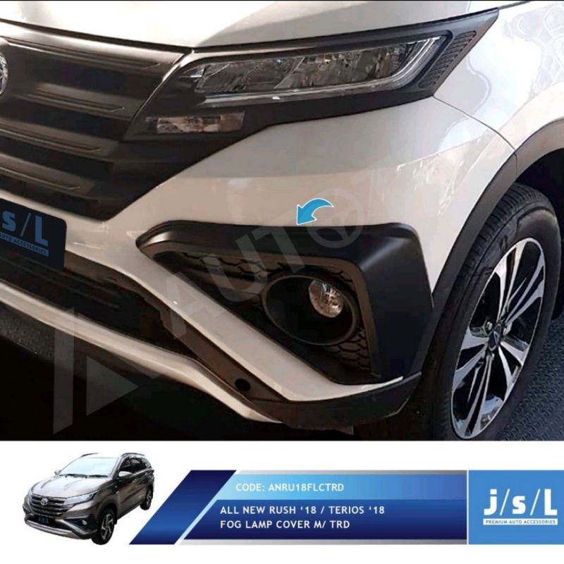 Jual Cover Foglamp All NEW RUSH-TERIOS TRD BLACK ORIGINAL JSL | Shopee ...
