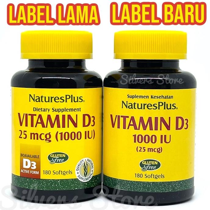 Jual Natures Nature Plus Vitamin Vit D3 D 3 1000 iu 1000iu Nature Plus 180 Lc | Shopee Indonesia