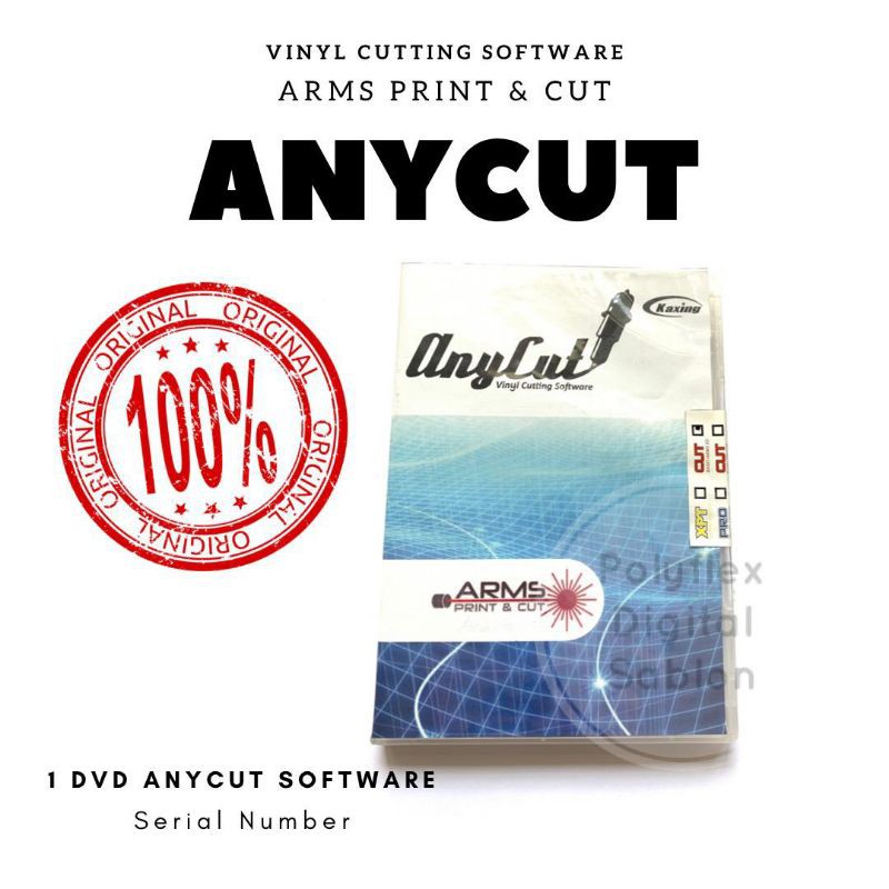 Jual ANYCUT ARMS SOFTWARE COUNTUR CUT MESIN CUTTING STICKER MURAH ...
