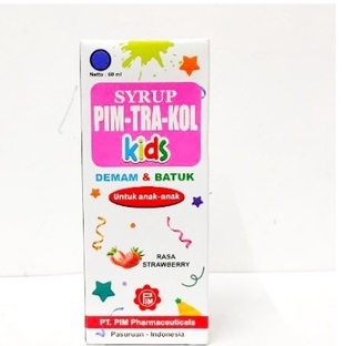 Jual PIMTRAKOL KIDS SIRUP STRAWBERRY 60 ML / OBAT DEMAM / OBAT BATUK ...