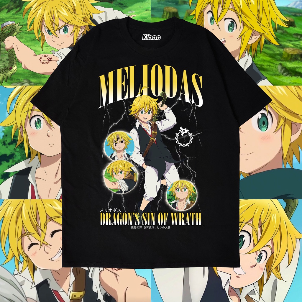 Jual MELIODAS TSHIRT / The Seven Deadly Sins / Kaos Anime | Shopee ...