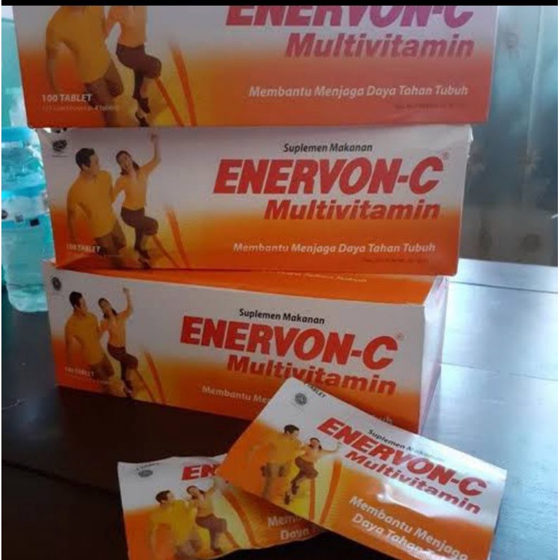 Jual Enervon C tablet multivitamin 100's | Shopee Indonesia