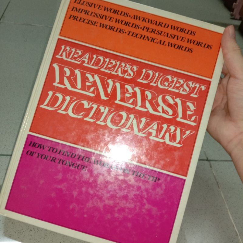 Jual ORIGINAL‼️Reader's digest. Reverse DICTIONARY KAMUS b.Inggris ...