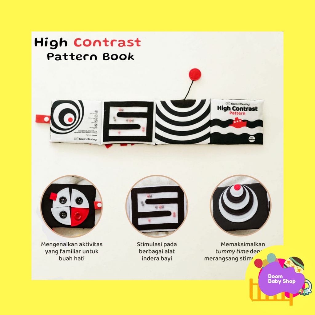 Jual High Contrast Baby Book | Shopee Indonesia