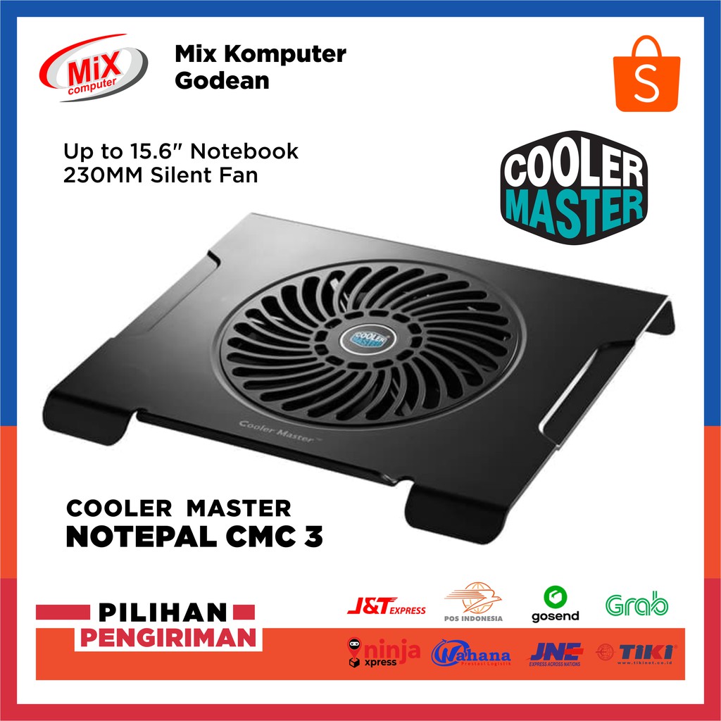 Jual Cooling Pad Cooler Master Notepal CMC3 Silent Fan Laptop ...