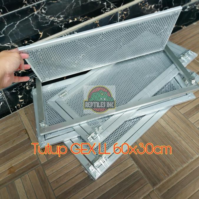 Jual Tutup Cover Aluminium GEX LL Akuarium Ikan / Kandang Reptil 60x30cm | Shopee Indonesia