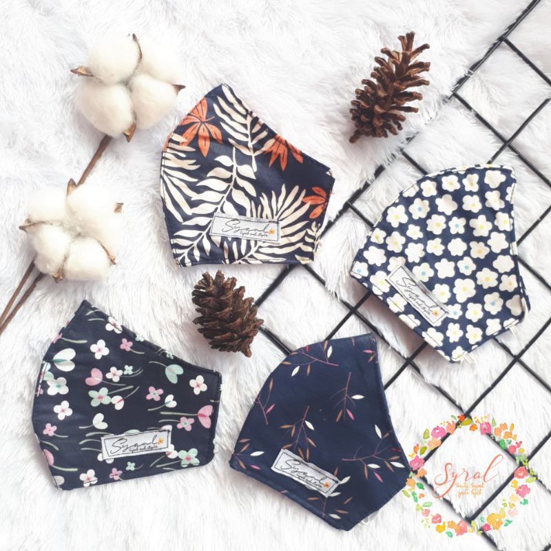 Jual Masker Kain 3 Ply Hijab dan Non Hijab (Syral Mask) | Shopee Indonesia