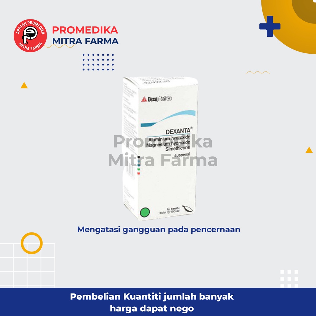 Jual Dexanta 100 ml Syrup / Botol / Obat Gangguan Saluran Pencernaan ...