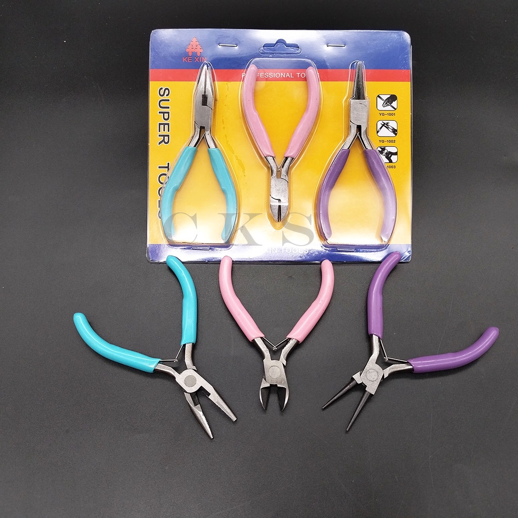 Jual tang set aksesoris / tang kerajinan (isi 3 tang) | Shopee Indonesia