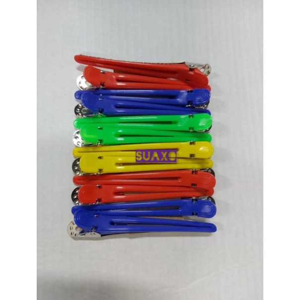 Jual JEPIT BEBEK STAINLESS WARNA SALON / JEPIT PARTING ISI 12 PCS ...